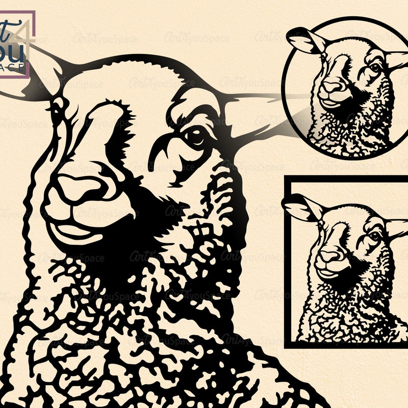 Sheep Stencil - Etsy