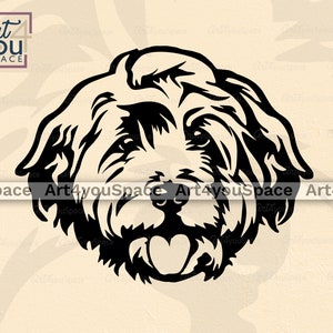 Cockapoo Dog SVG Cricut, Cute Puppy Clipart, Download PNG, Breed Vector ...