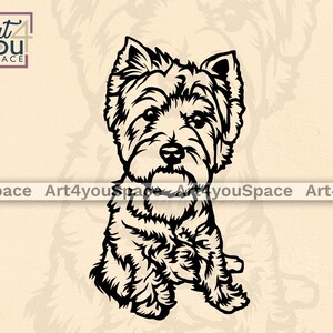 West Highland White Terrier, Westie Svg, Dog Svg Files for Cricut ...