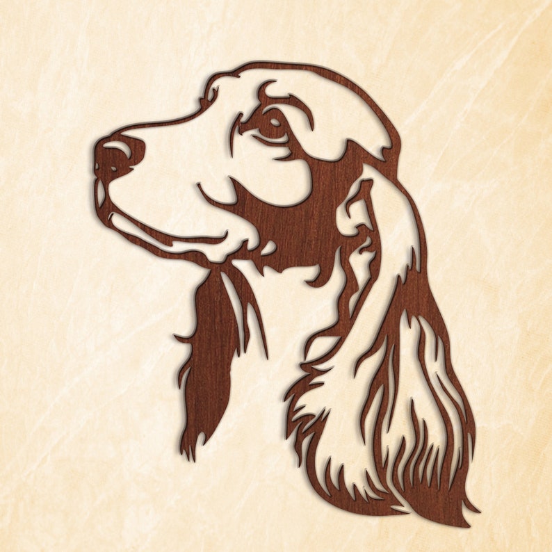 English Cocker Spaniel Svg Dog Svg File for Cricut Face | Etsy