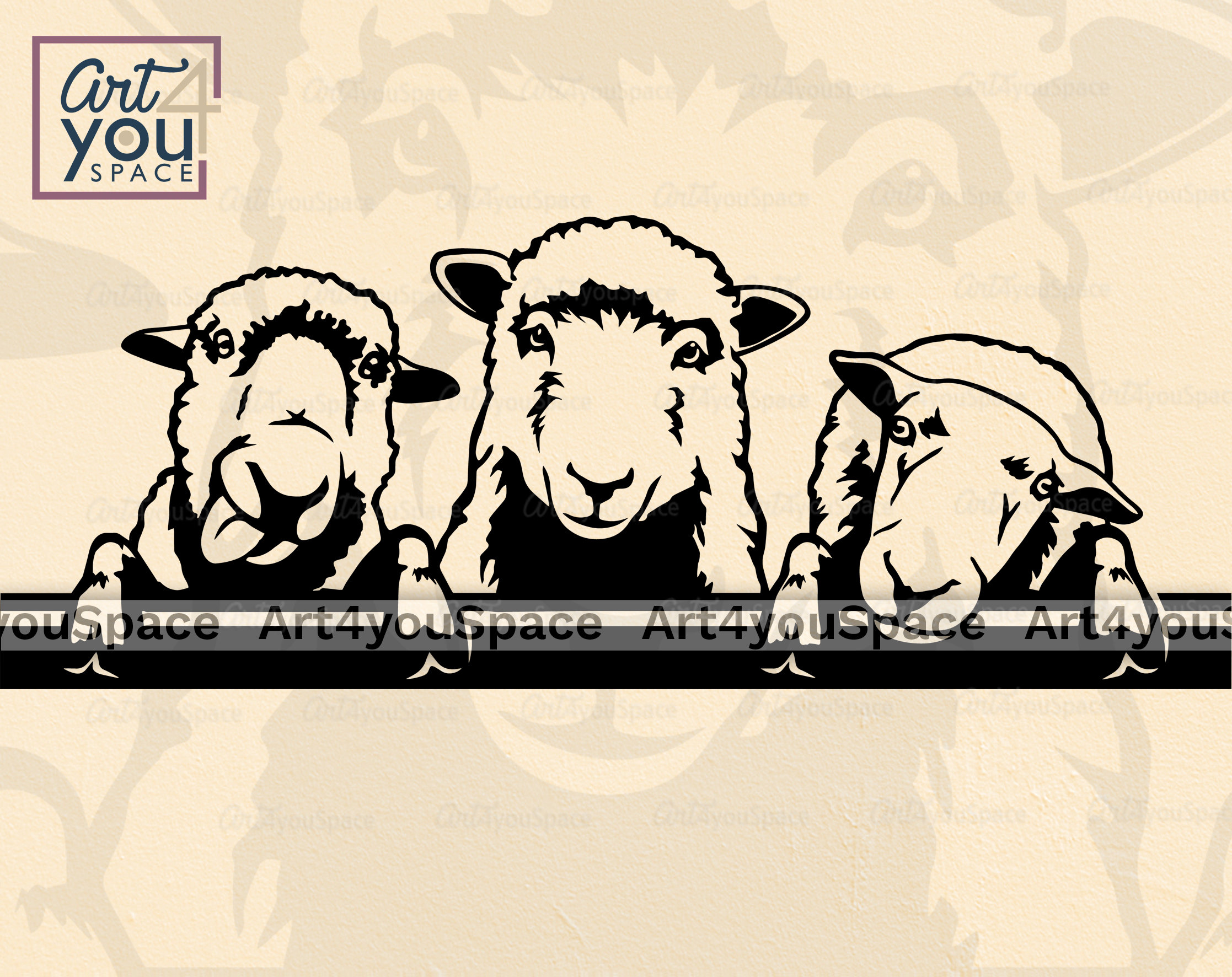 Sheep Svg Funny Lamb Svg Cricut Flock of Suffolk Sheep - Etsy