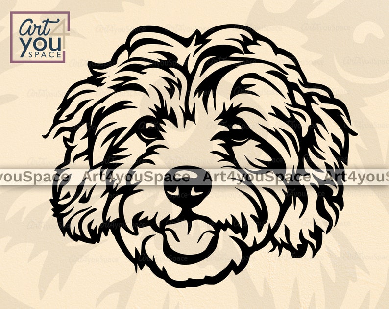 Cavapoo Svg, Dog Cricut Vector, Puppy Clipart T-shirt Png Design, Dxf ...