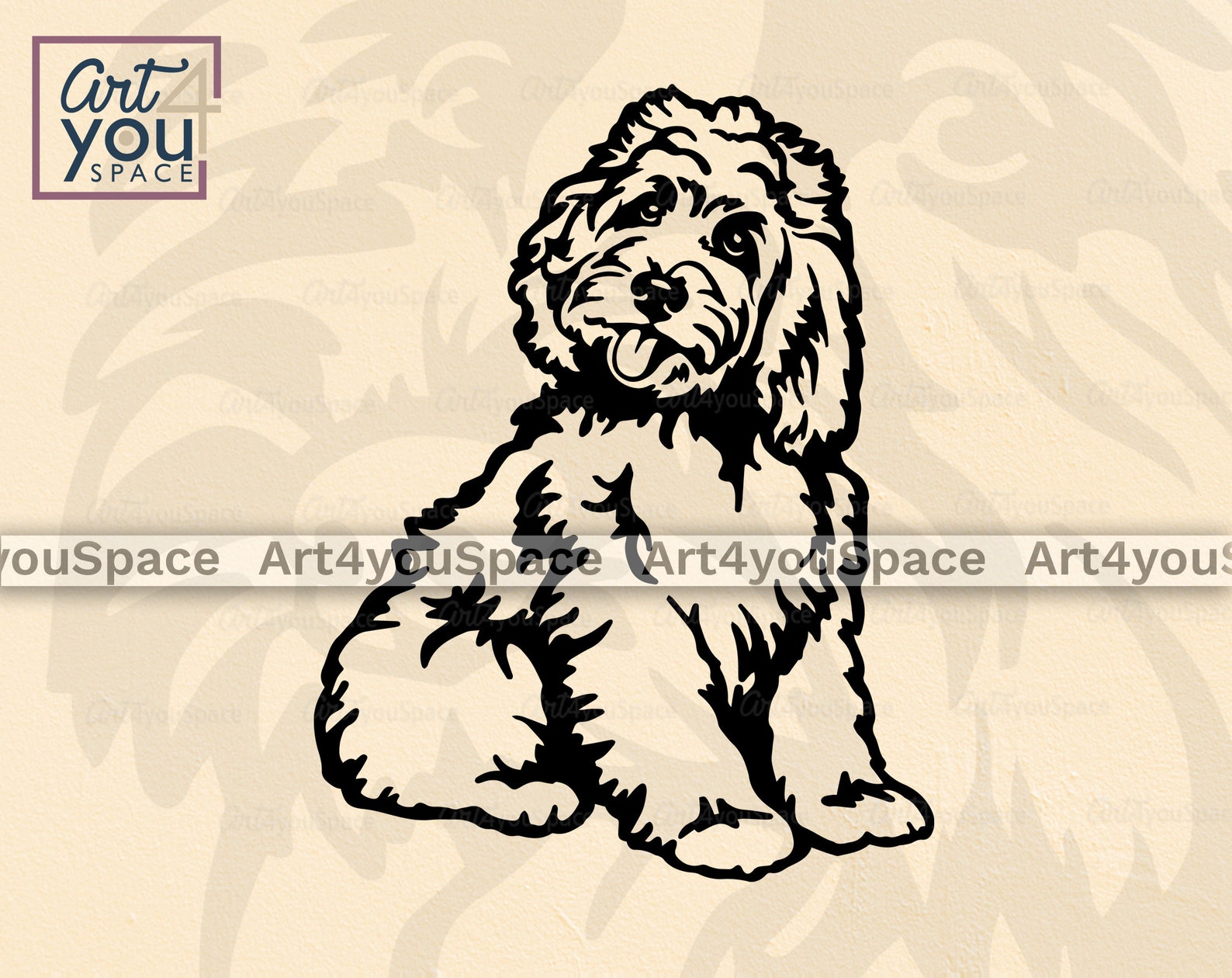 Cockerpoo Svg Dog SVG File Cricut Cute Pet Clipart Download - Etsy