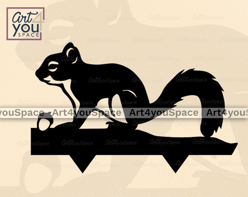 Squirrel SVG file for cricut woodland animal clipart | Etsy