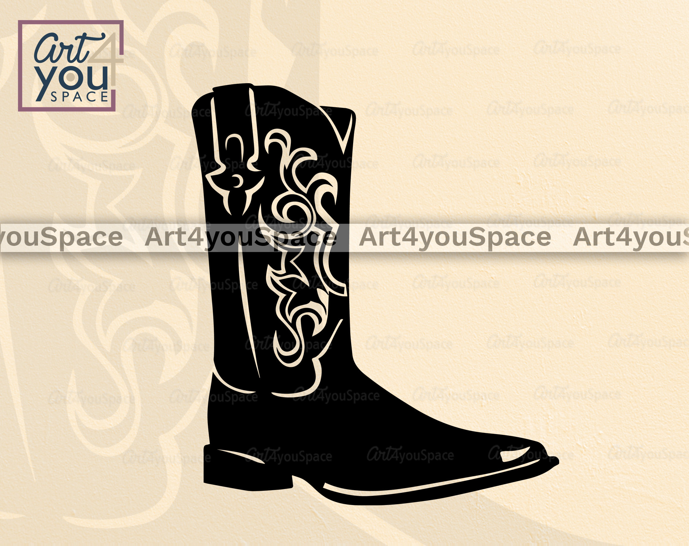 Cowboy Boot Hat Svg Files for Cricut Western Country Clipart - Etsy Canada