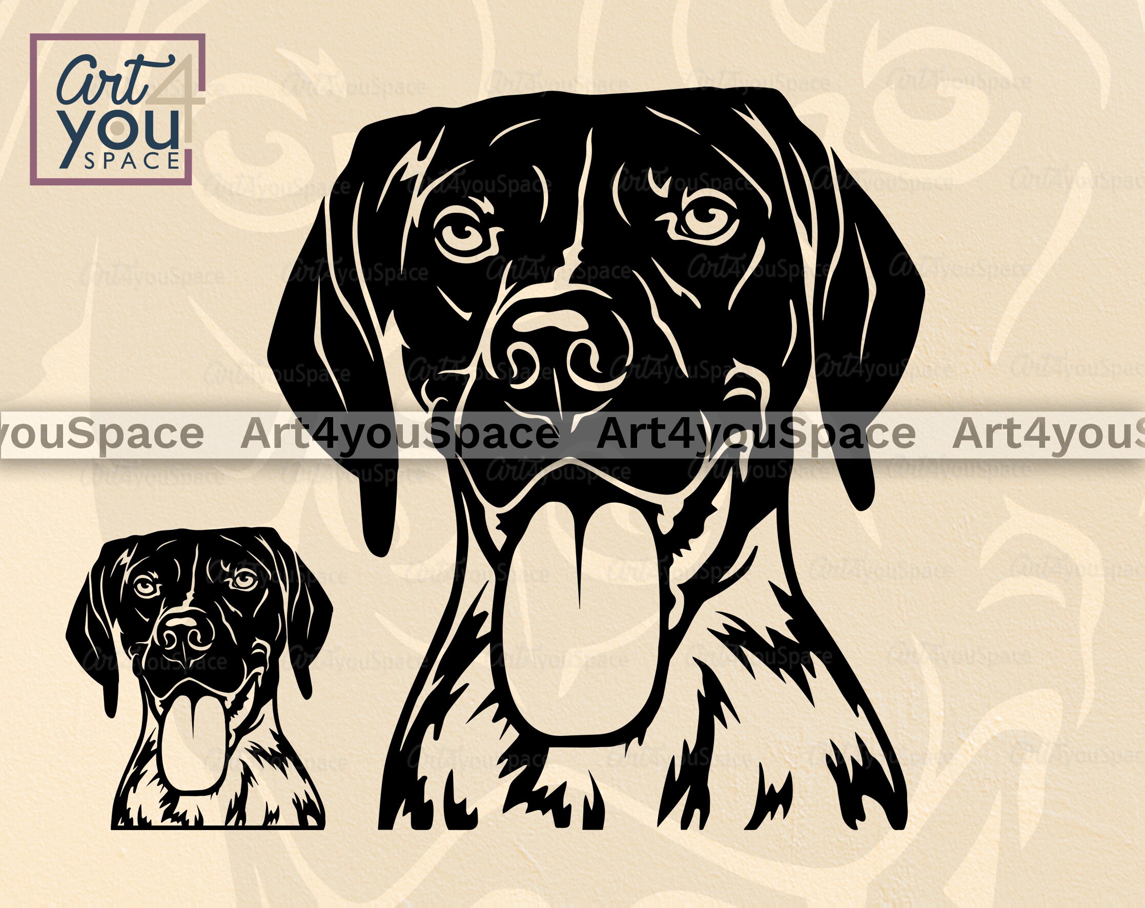 German Shorthaired Pointer Dog Svg Cricut Project Plasma CNC | Etsy