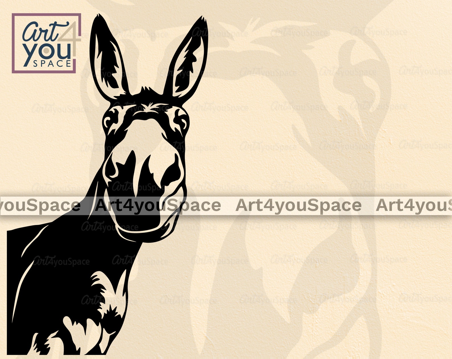Esel Svg Dateien für Cricut, lustige Bauernhof Tiere Clipart, spähendes ...
