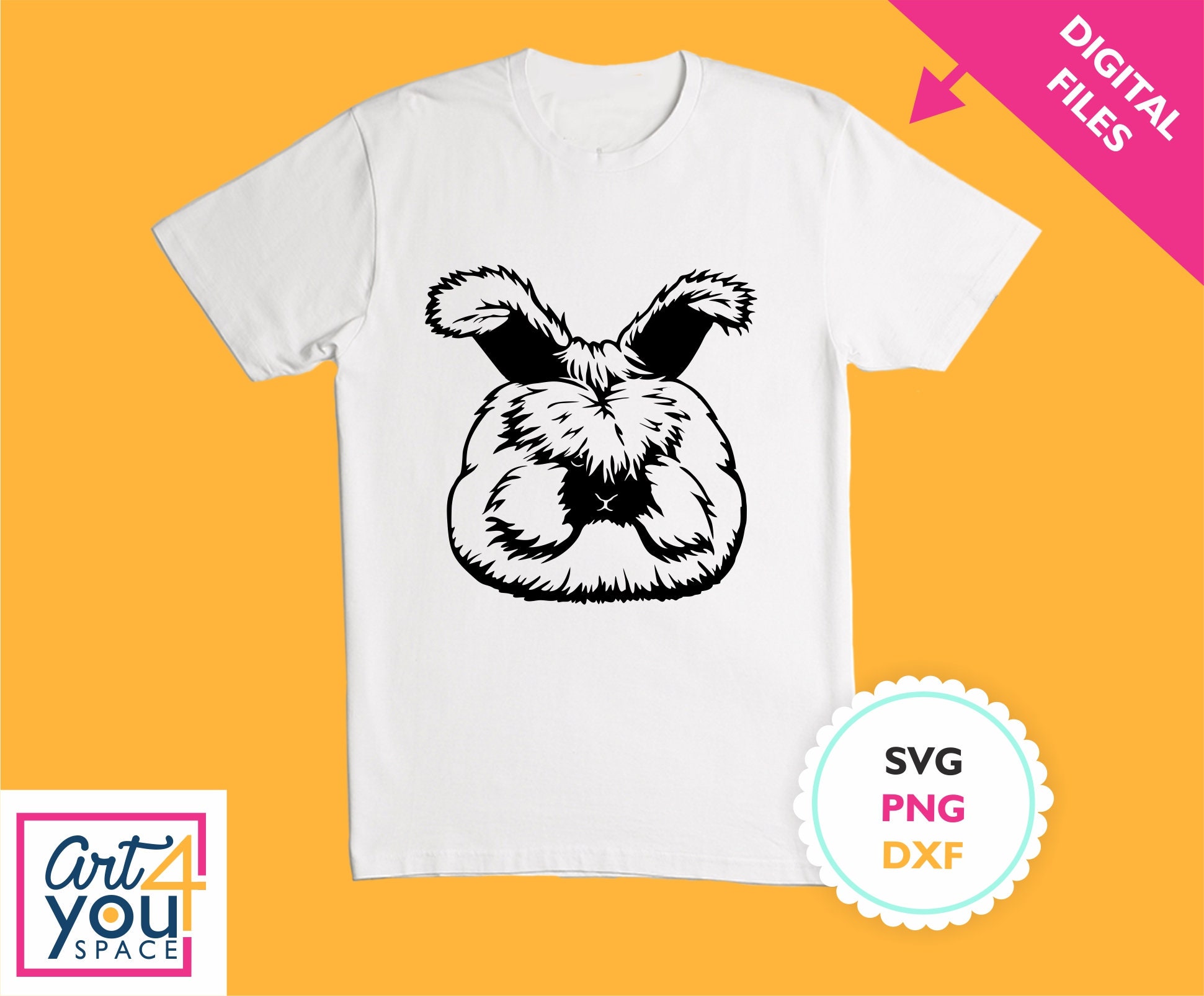Rabbit SVG, Bunny Svg, Angora Rabbit Breed, Hare, Cute Animal, Face ...