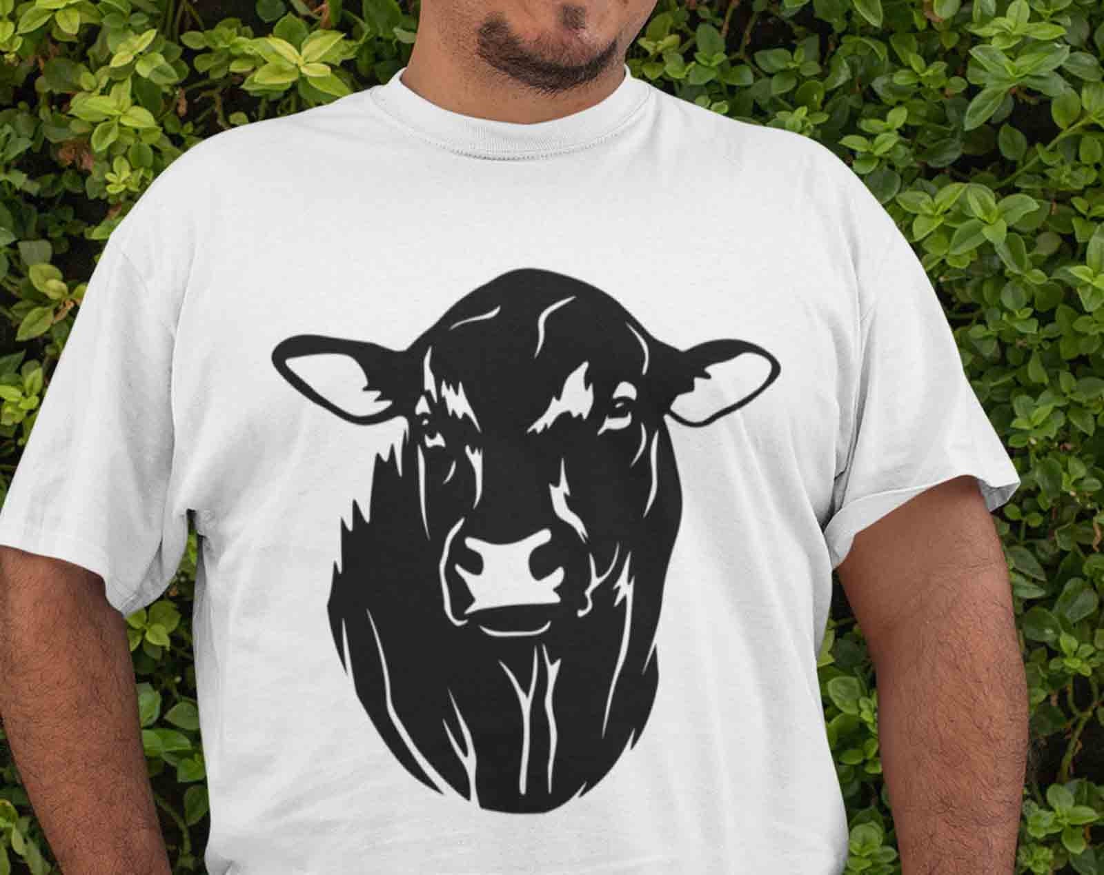 Bull SVG File Cricut, Cattle Clipart, Buffalo Head Vector Stencil, Cow ...