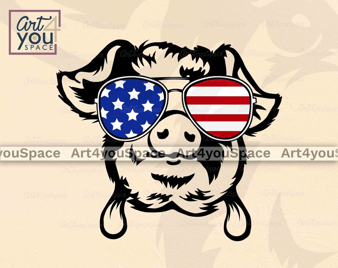 Kune Kune Pig Svg Files for Cricut Farm Animal Clipart Farm | Etsy