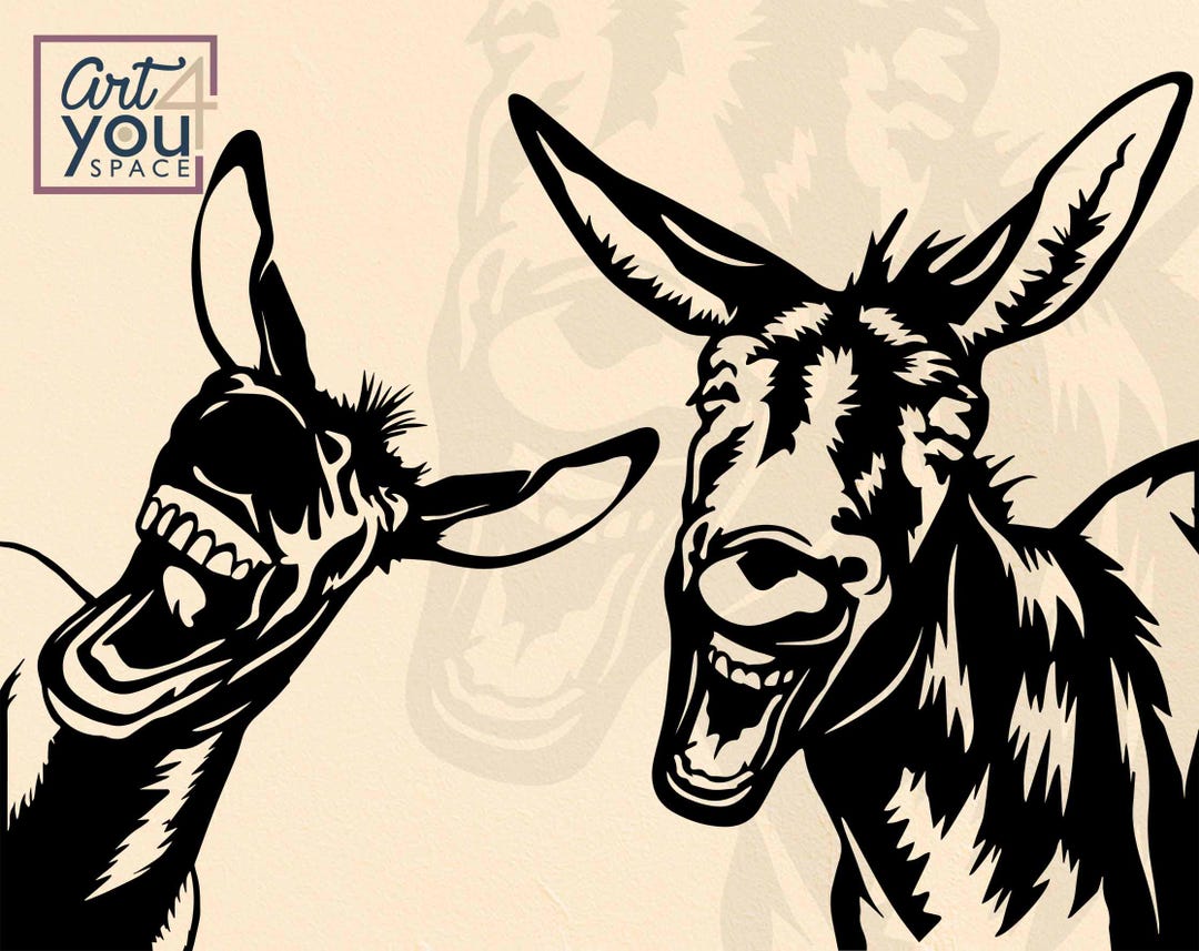 Donkey Svg, Cricut Projects, Laser Cut Vector, Dxf Files for Plasma Cnc ...