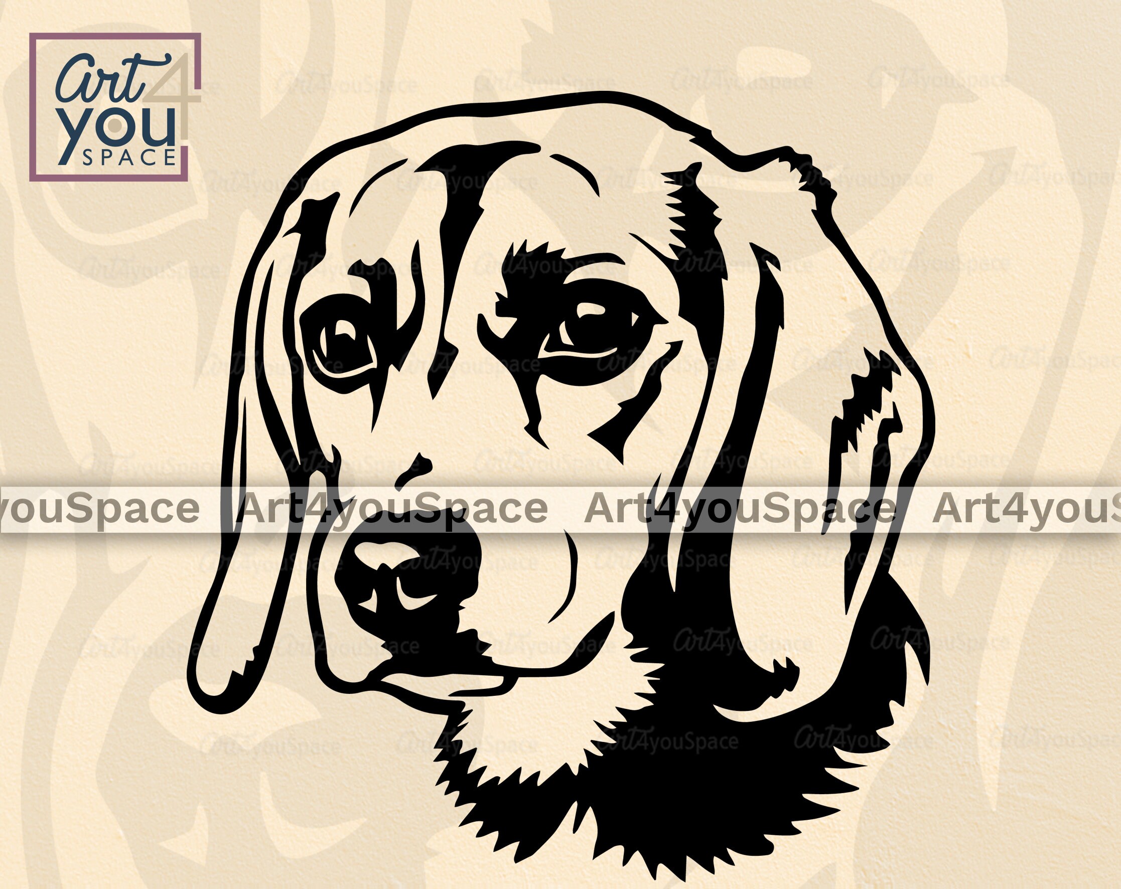 Beagle Svg Dog Svg File for Cricut Vector Clipart Cute Pet - Etsy