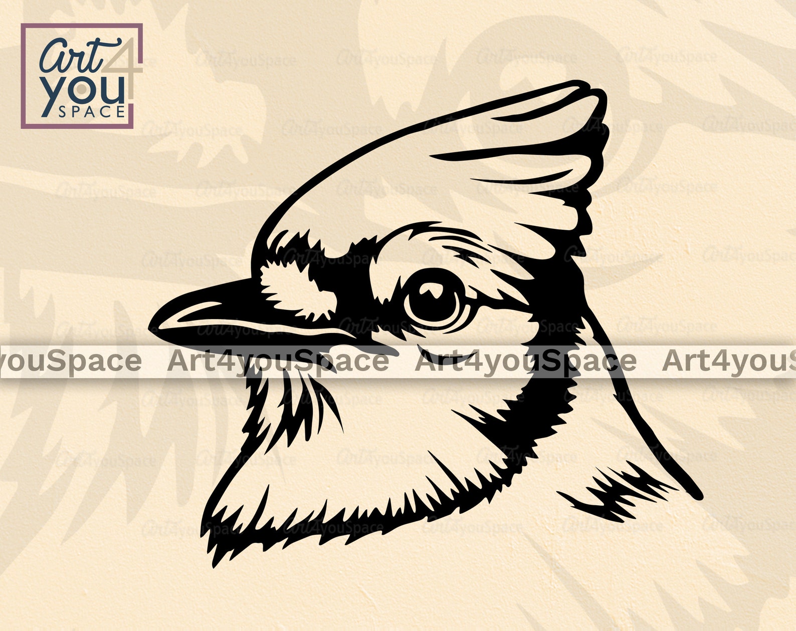 Blue Jay Bird Svg Files for Cricut Bird Head Glasses Bandana - Etsy