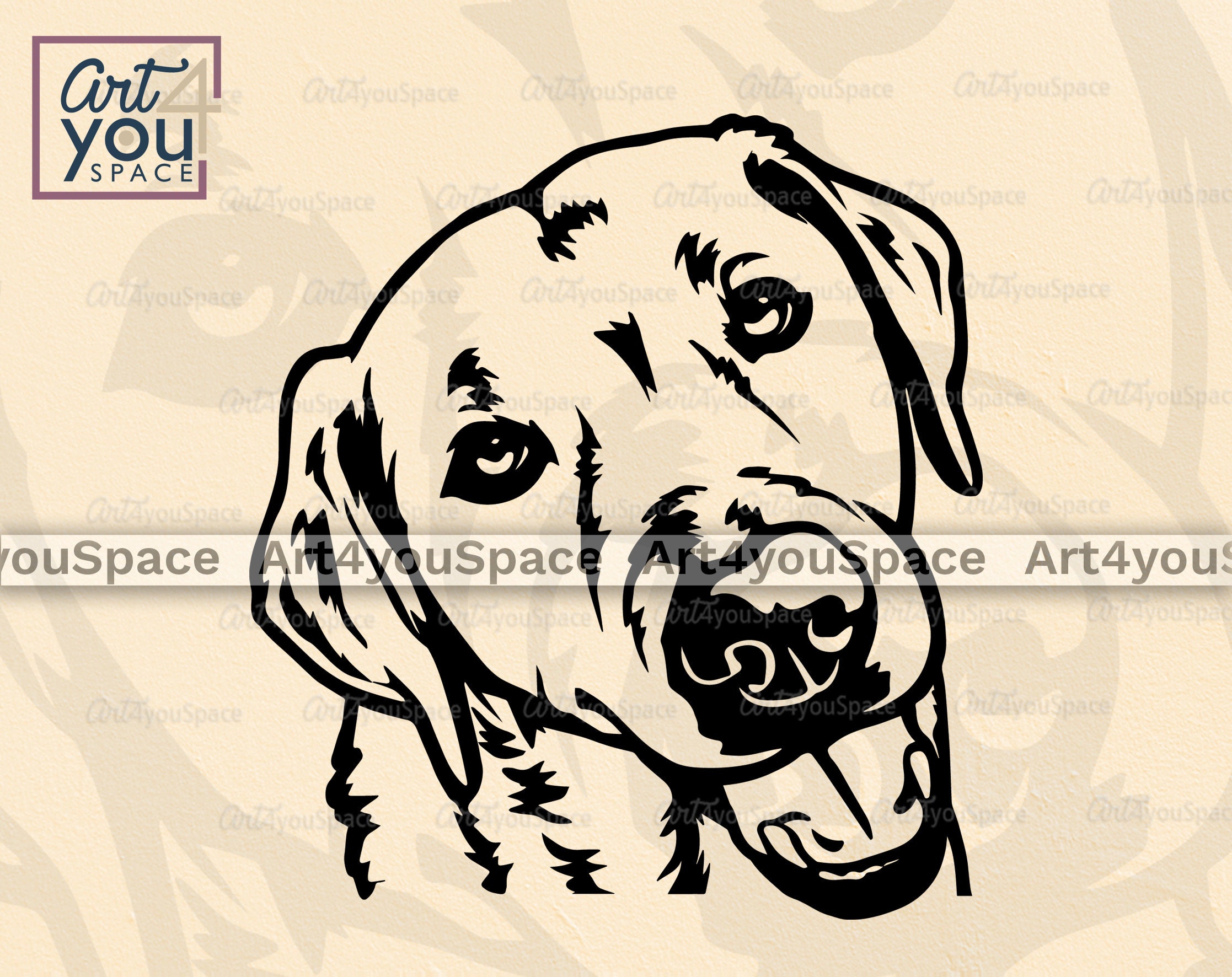 Labrador Svg Files for Cricut Dog Clipart Yellow Lab Breed - Etsy