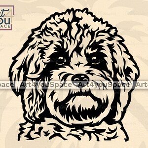 Cavapoo Svg, Dog SVG File Cricut, Cute Puppy Clipart, Download PNG ...