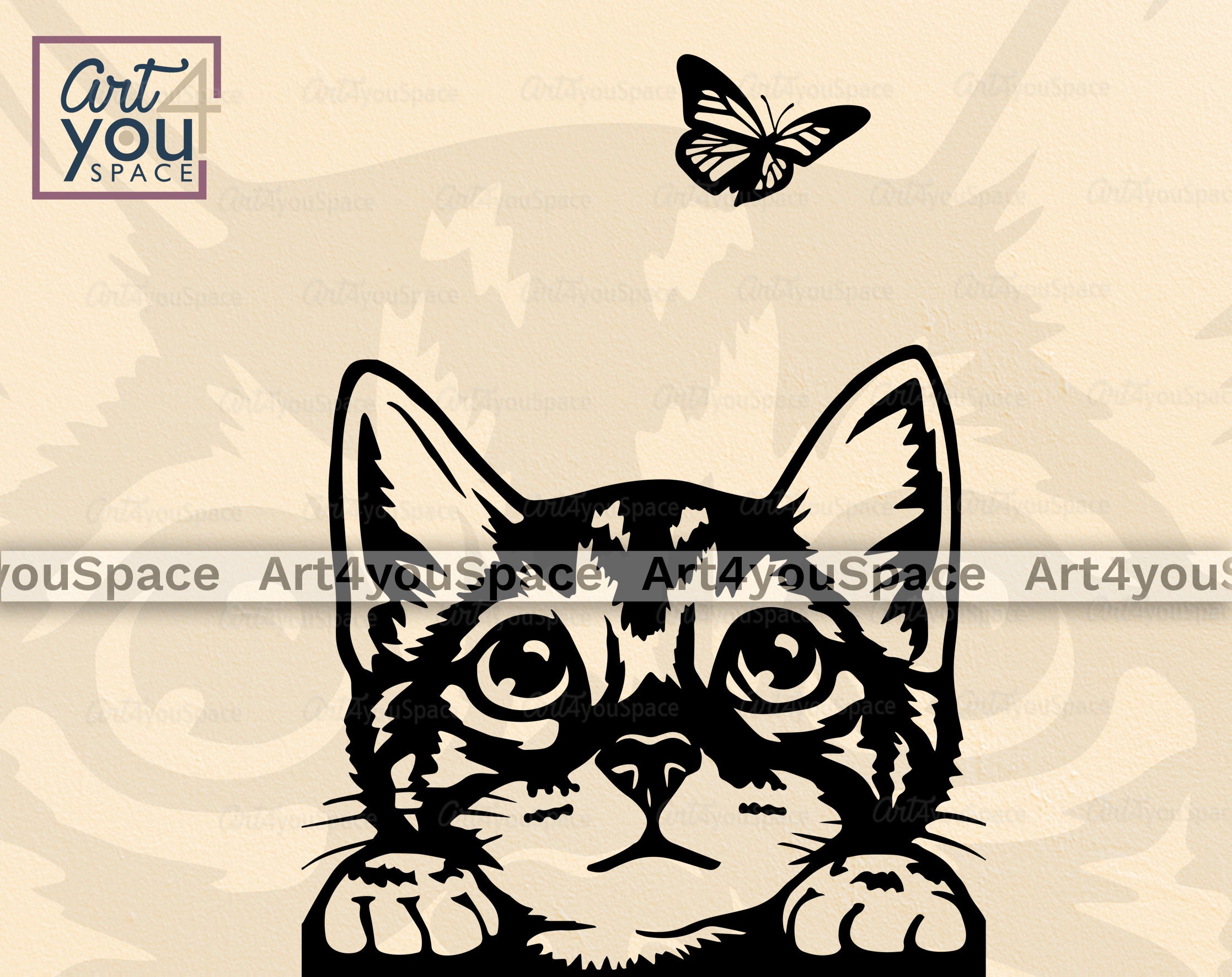 Cute Cat SVG Files for Cricut Curious Pet Vector Shirt - Etsy