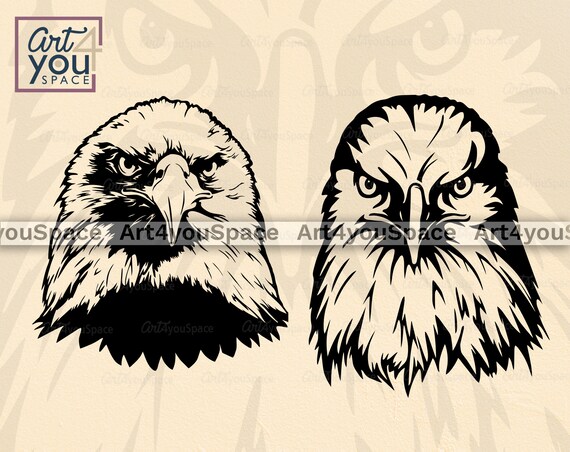Eagle Head Front Vector