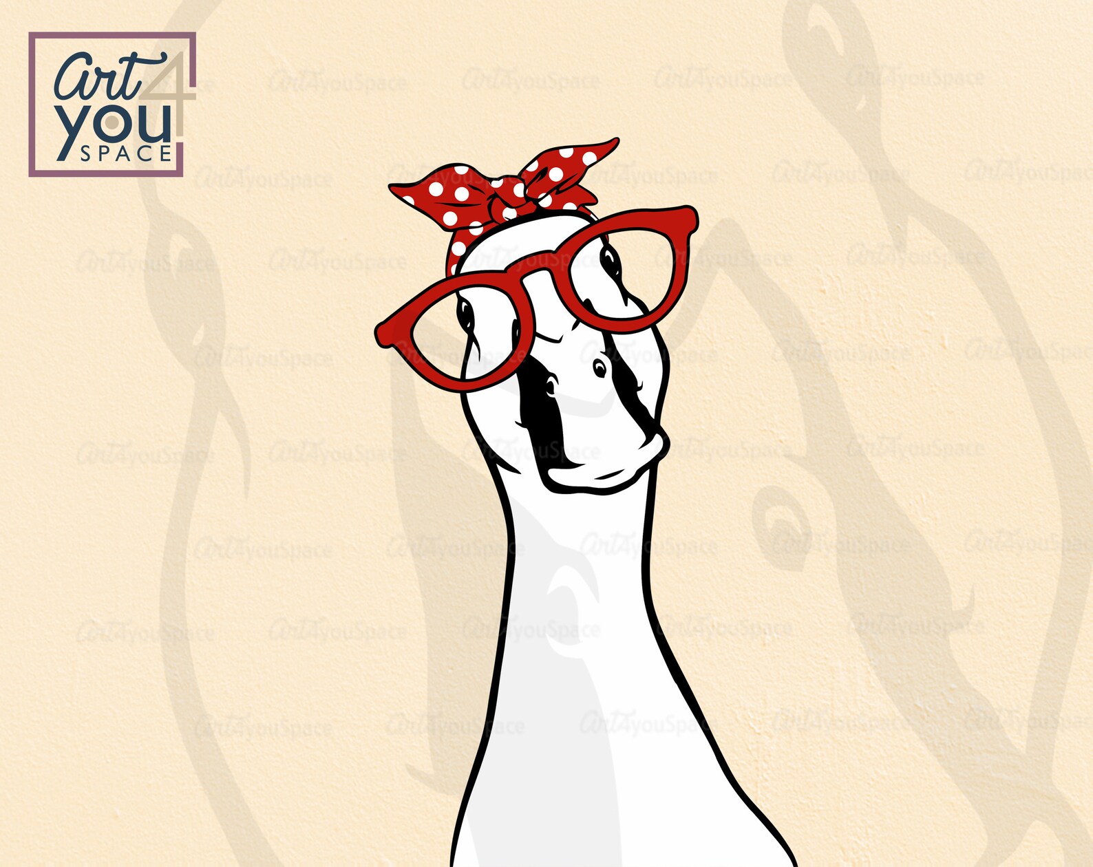 Duck Svg Files for Cricut Funny Duck Head Bandana Clipart - Etsy