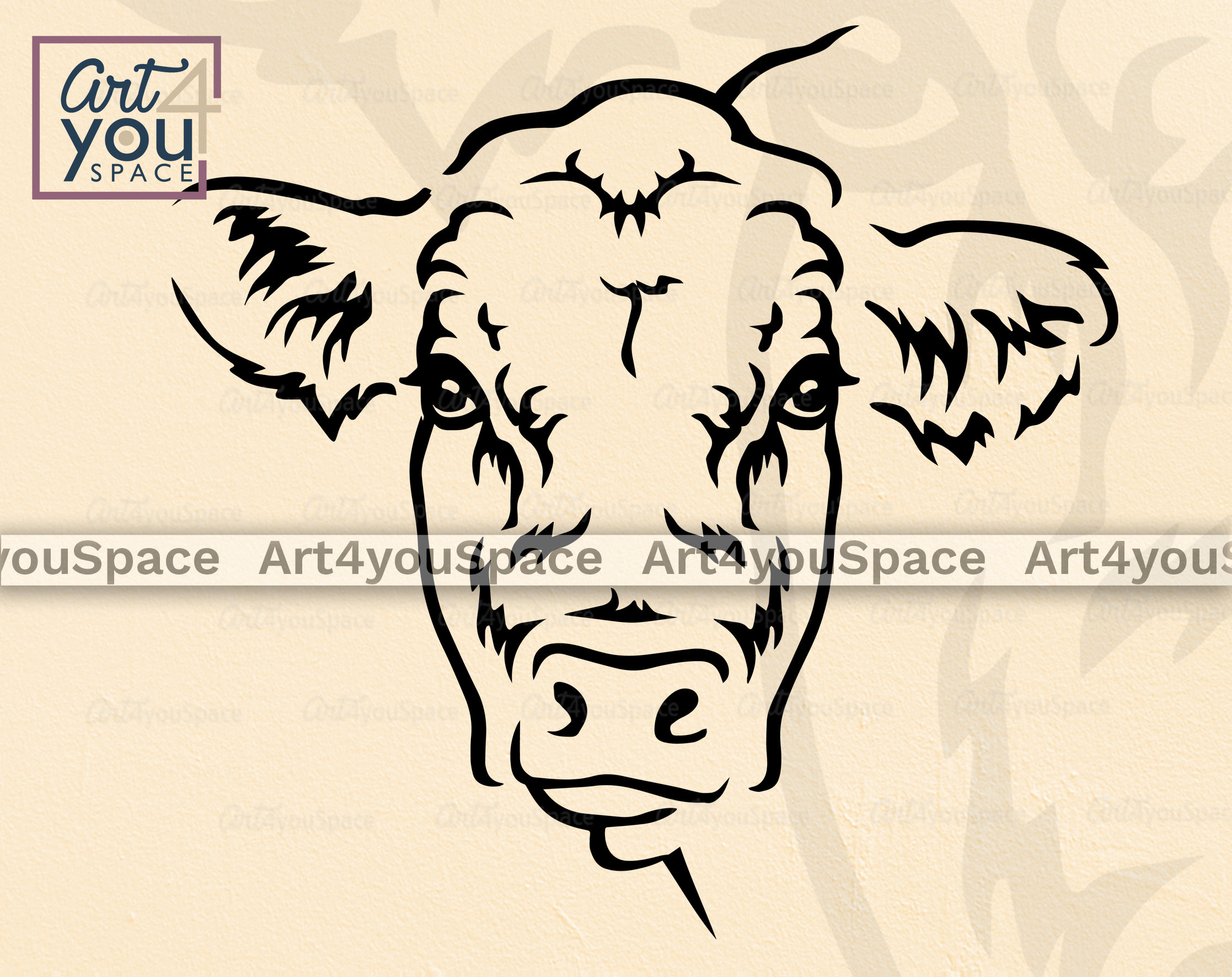 Angus Bull SVG File Cricut Cattle Clipart Buffalo Head | Etsy