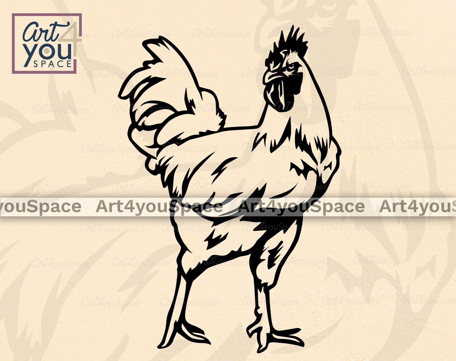 Rooster Svg files for Cricut hen vector farm Animal Clipart | Etsy