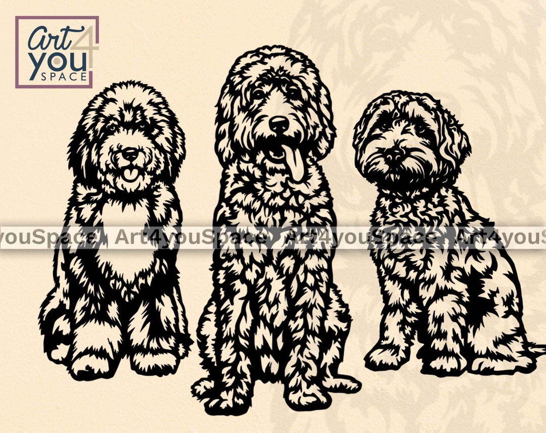 Goldendoodle SVG, Labradoodle Svg, Aussiedoodle, Cricut Projects, Dog ...
