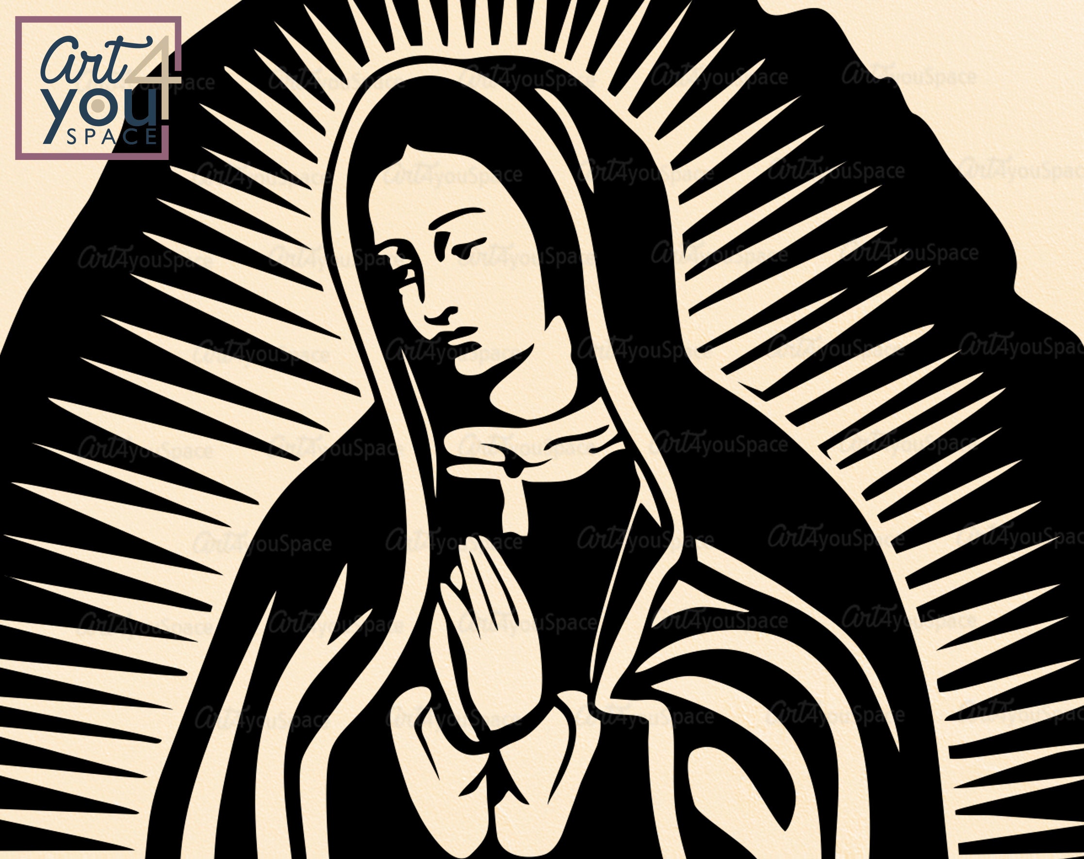 Virgin Mary Svg Mary Mother of God Christian Svg Church - Etsy