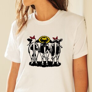 Three Cows SVG Files for Cricut, Heifer Png, Farm Animal Clipart ...