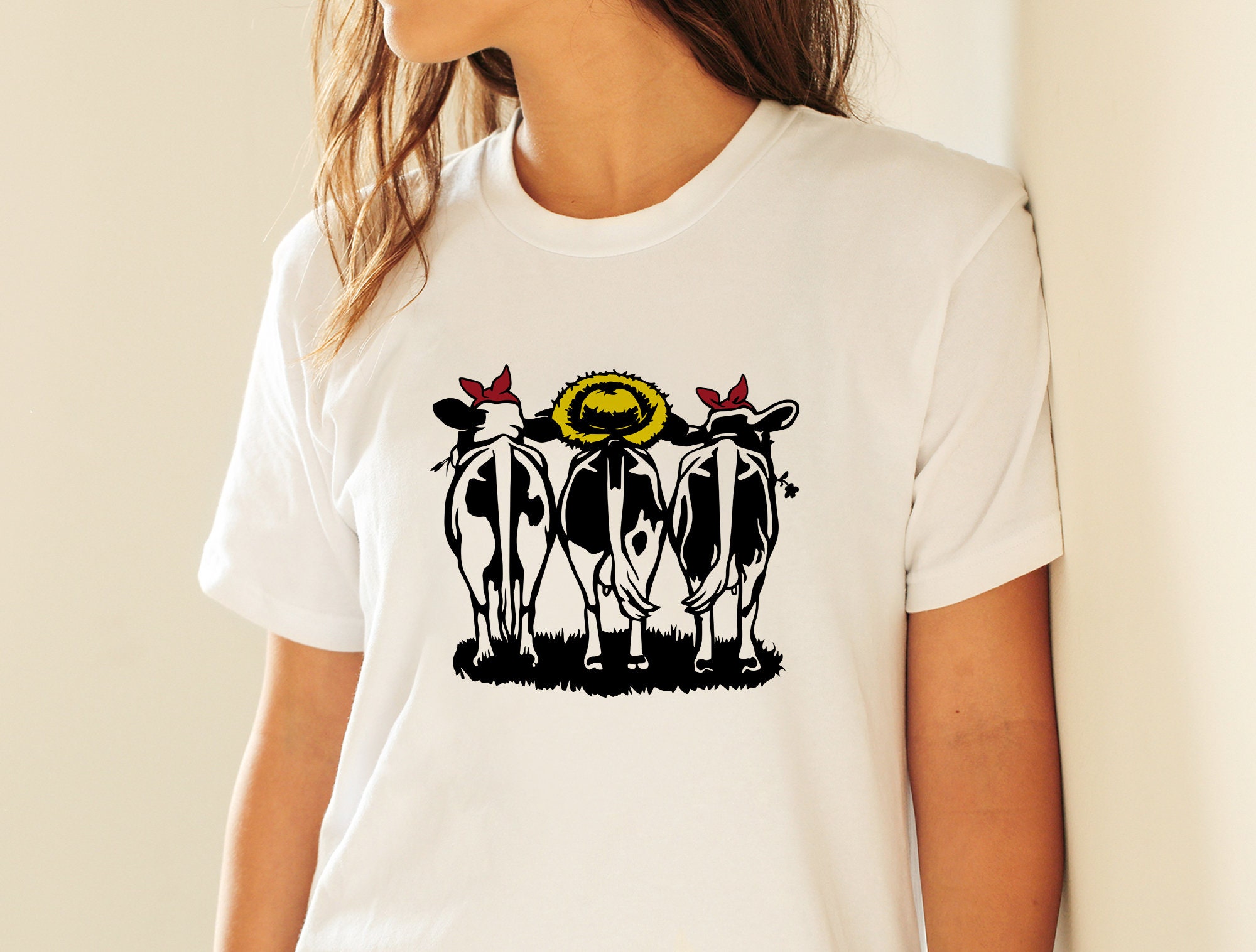 Three Cows SVG Files for Cricut Heifer Png Farm Animal - Etsy Australia