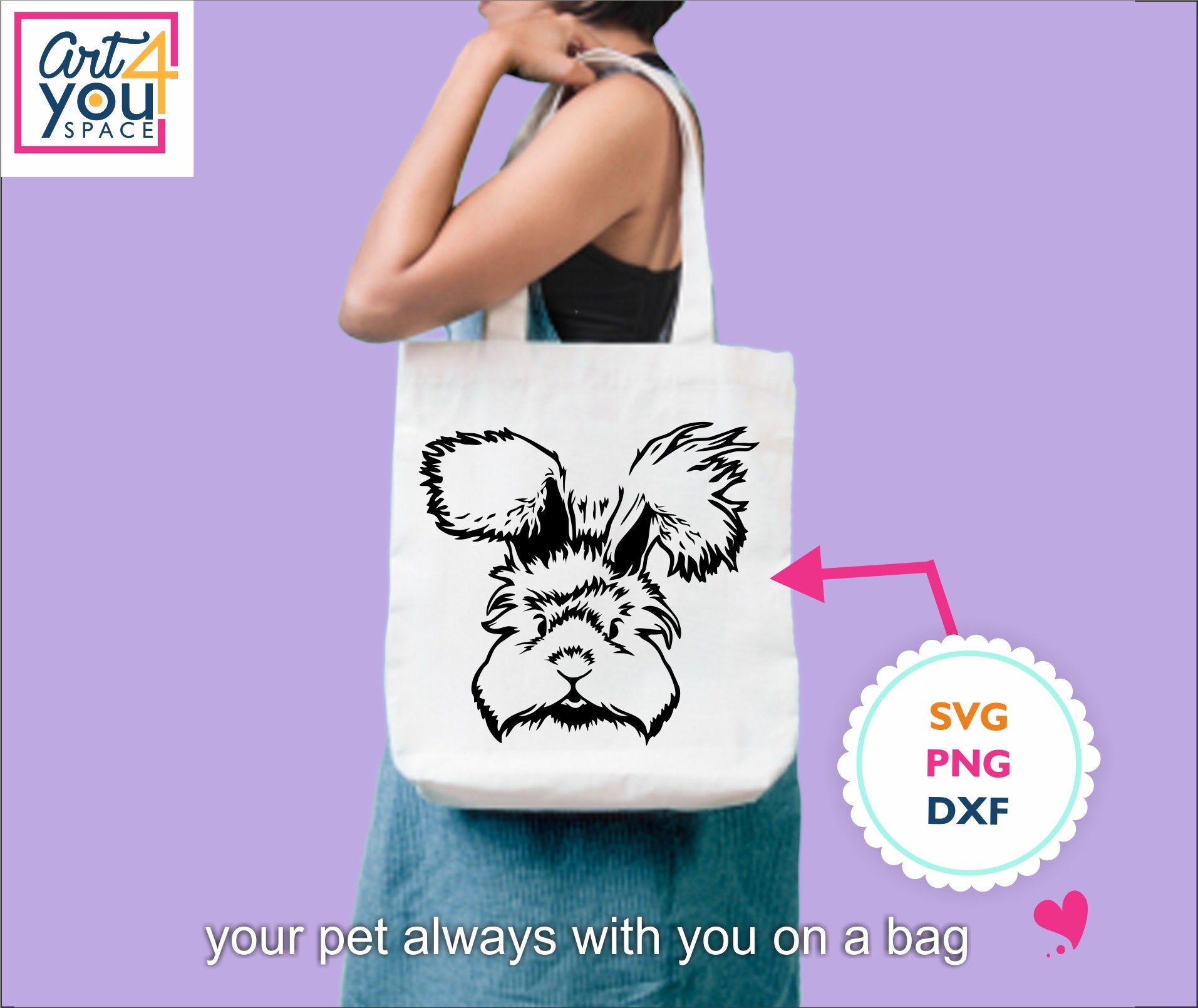 Rabbit SVG, Bunny Svg, Angora Rabbit Breed, Hare, Cute Animal, Face ...