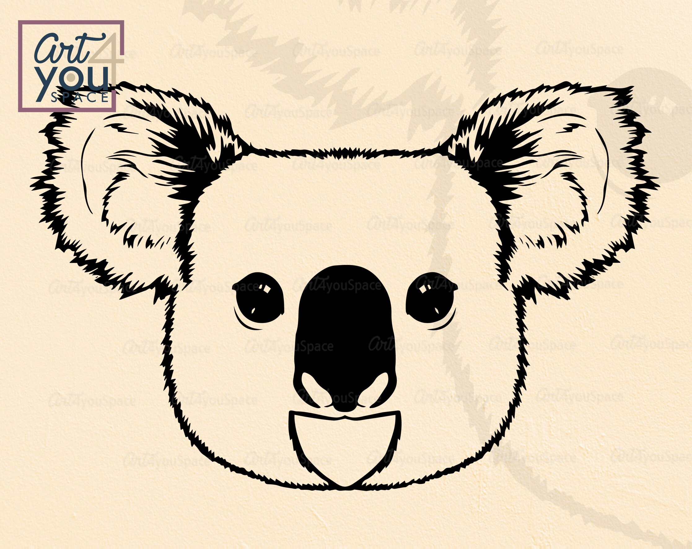 Koala Svg File for Cricut Koala Flower Crown Australian - Etsy