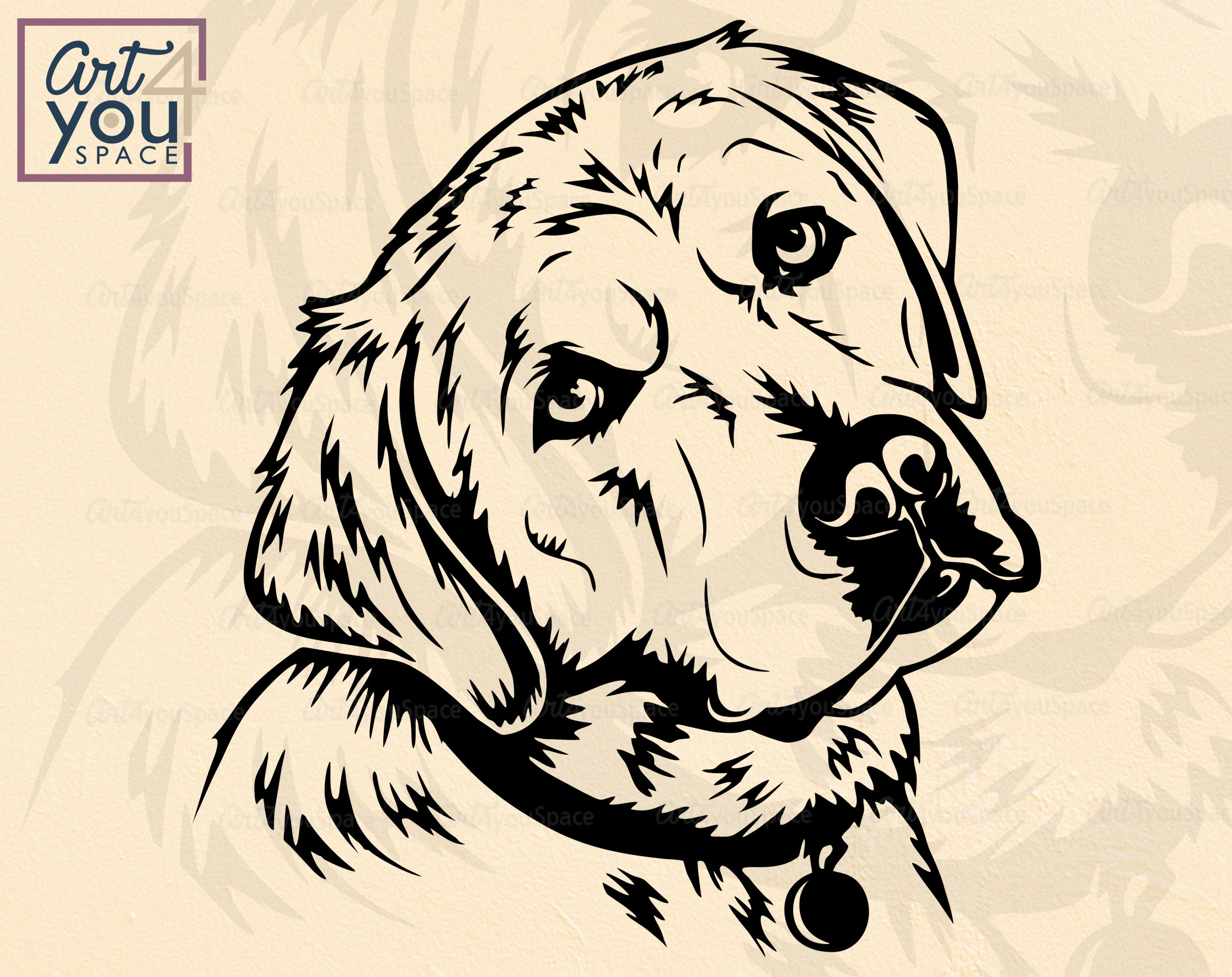 Labrador Retriever Svg Lab Clipart Santa Dog Svg Cricut - Etsy