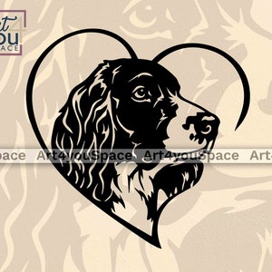 English Springer Spaniel SVG Files for Cricut, Dxf Plasma CNC Cutting ...