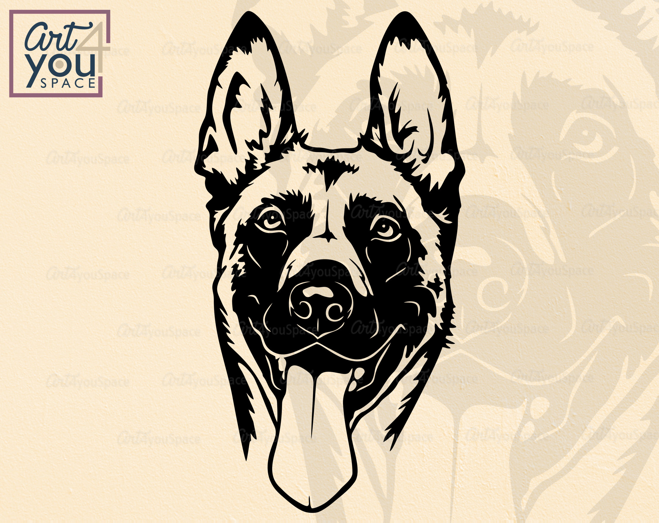 Belgian Malinois Outline