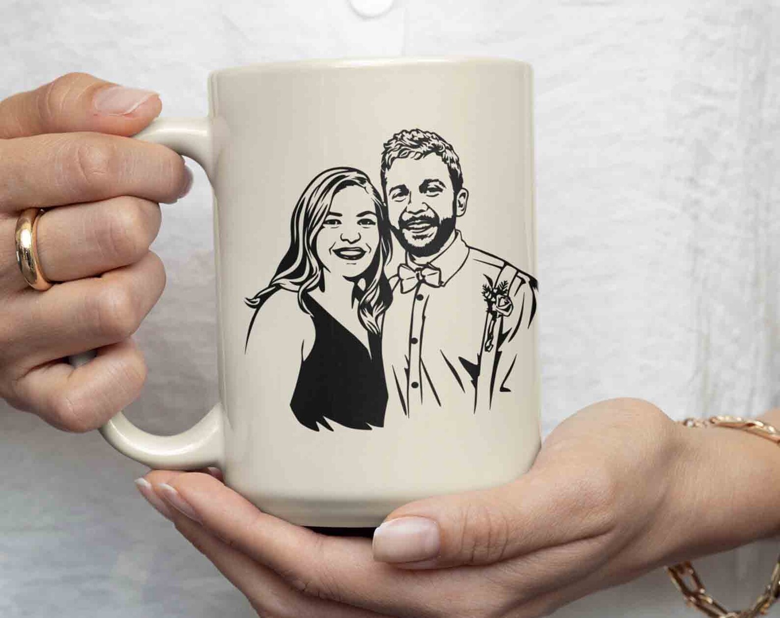 Couple Portrait From Photo Vector Tracing, Convert to Svg Cricut CUSTOM ...