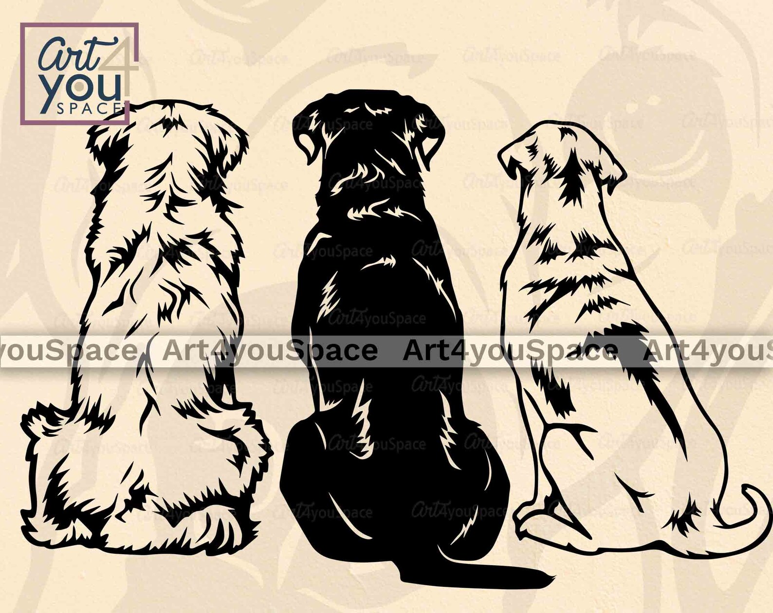 Labrador Svg Files for Cricut, Dog Svg Clipart Download, Lab Design ...