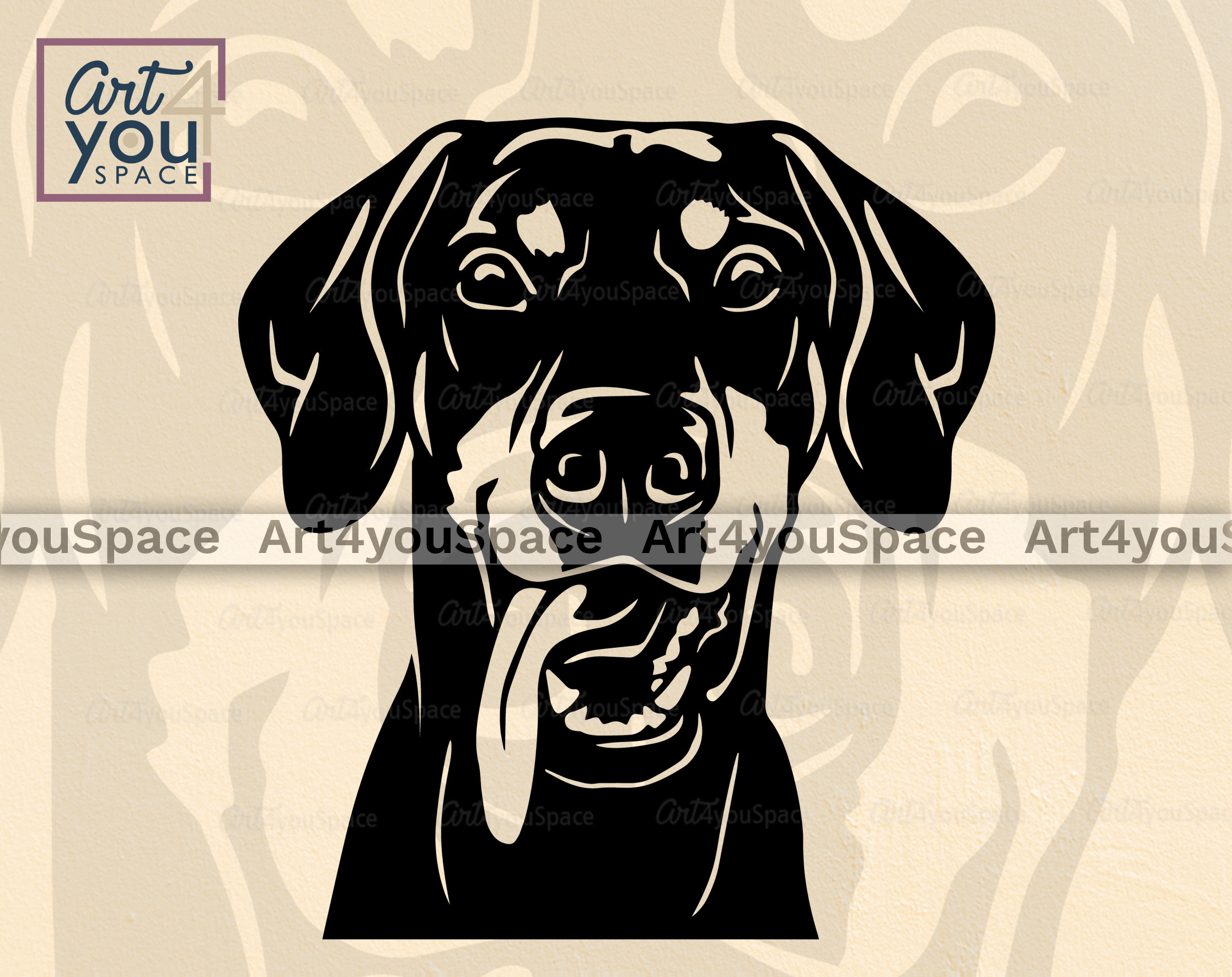 Doberman Svg Dog SVG Files for Cricut Doberman Pinscher - Etsy Norway