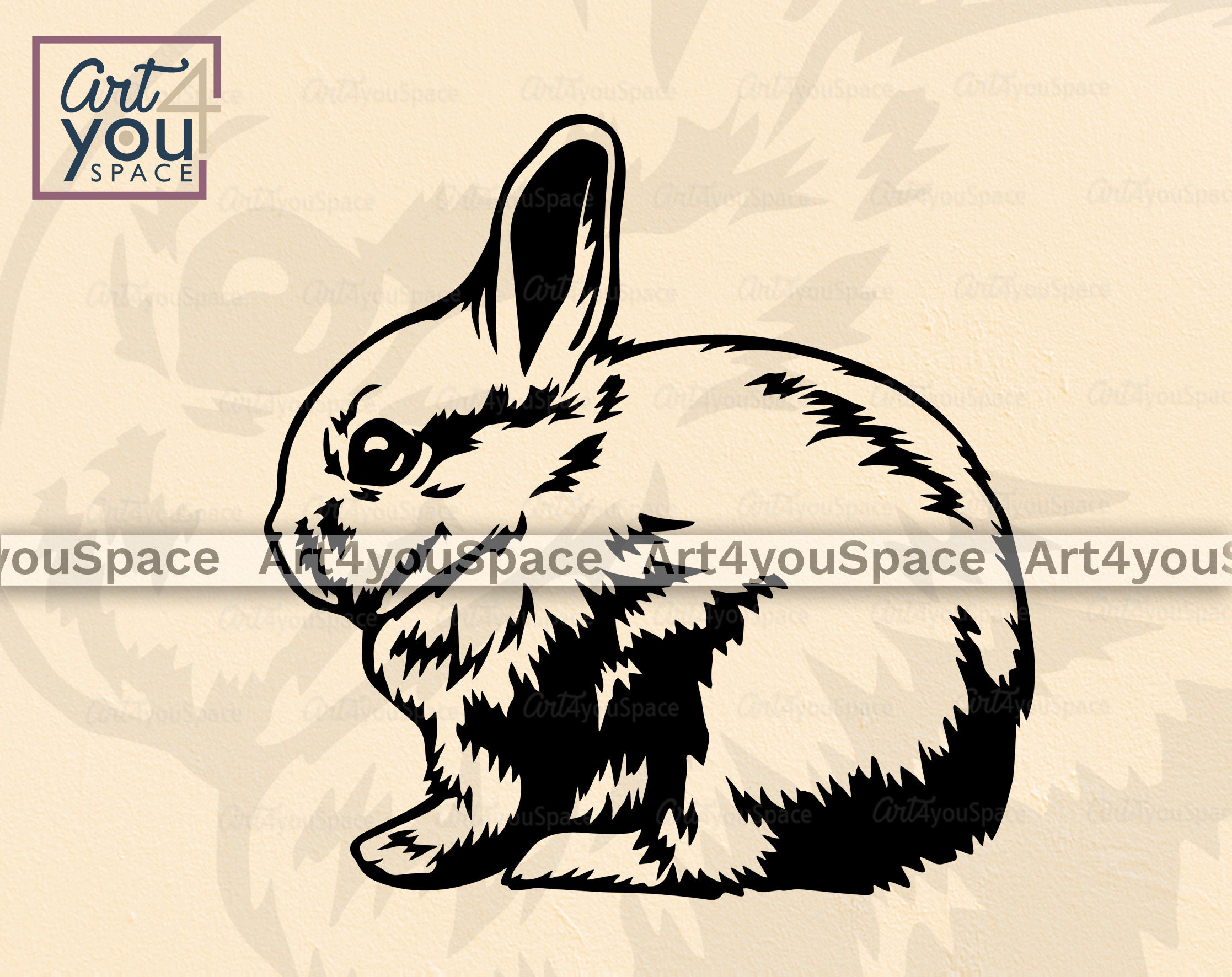 Netherland Dwarf Rabbit Svg Files for Cricut, Rabbit SVG, Bunny Clipart ...