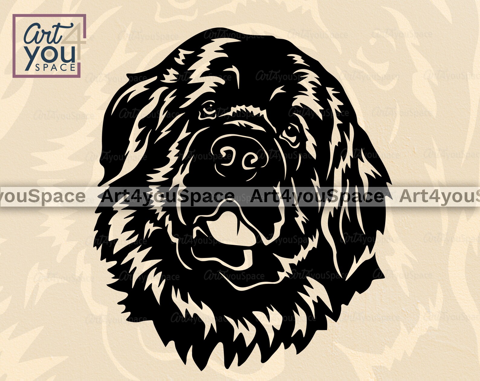 Newfoundland Svg Dog Svg File for Cricut Newfie Bandana - Etsy Australia