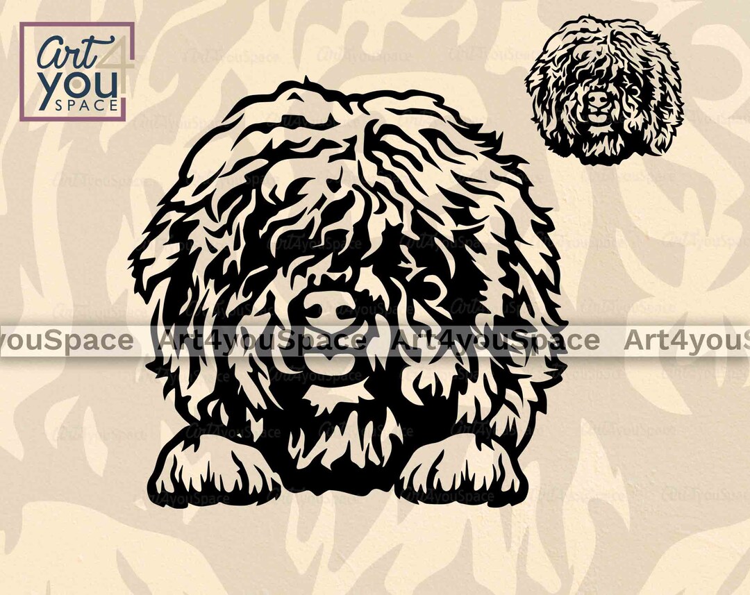 Barbet Dog Svg File Cricut Cute Pet Face Clipart Funny - Etsy