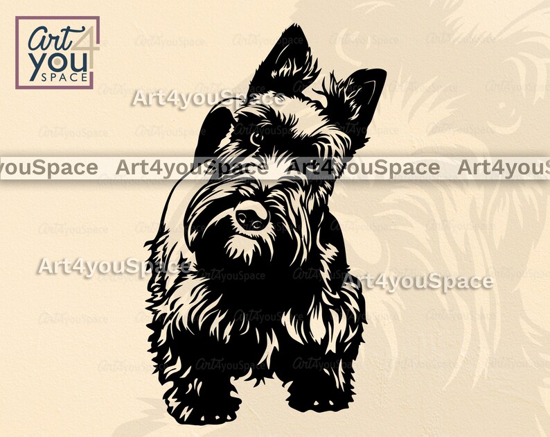 Scottish Terrier SVG Dog Svg Files for Cricut Scottie - Etsy