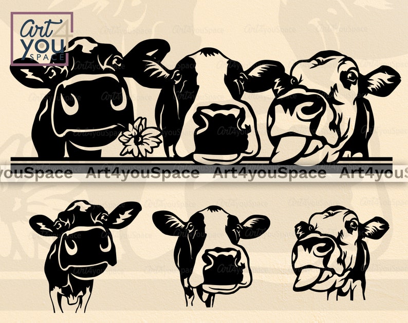 Cows Svg Cricut Heifer Png Funny Farm Animal Clipart - Etsy