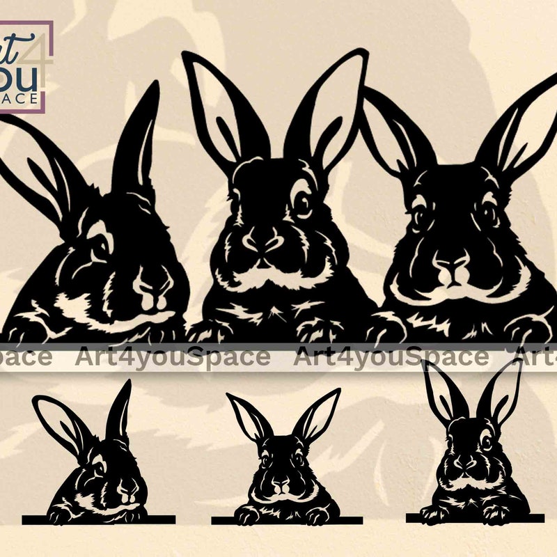Rabbit Svg File - Etsy