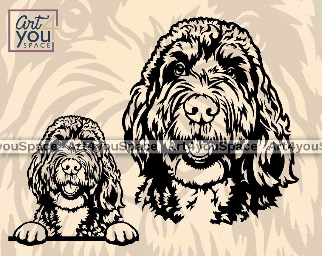 Bernedoodle Dog Svg Bundle for Cricut, Digital Cute Animal Clipart ...