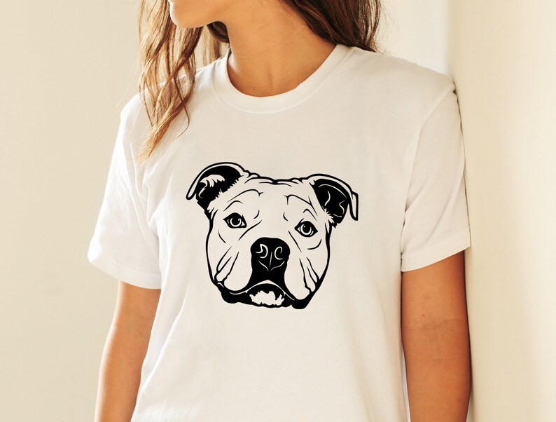 Cute American Bully Svg Dog Svg Cricut Funny Face Head Pet - Etsy