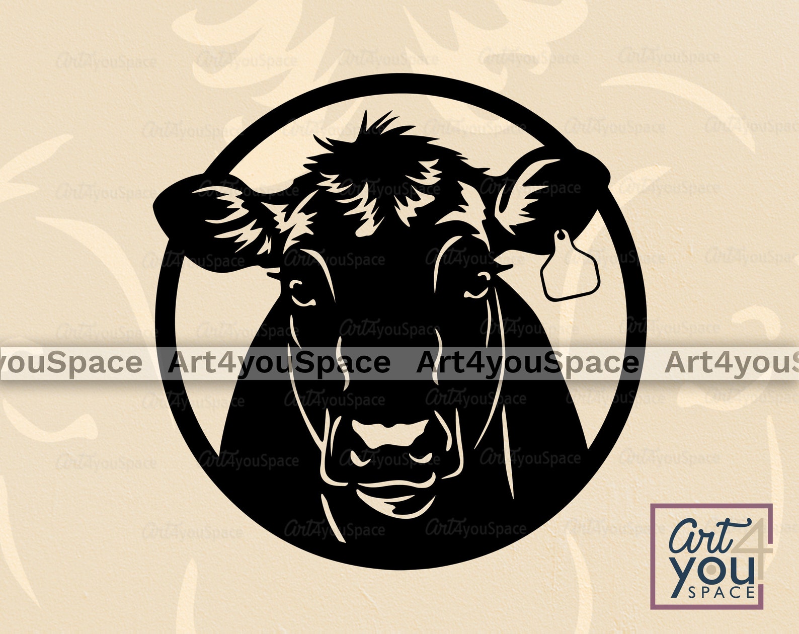 Cow Head Svg Cricut Heifer Clipart Farm Animal Png Angus - Etsy