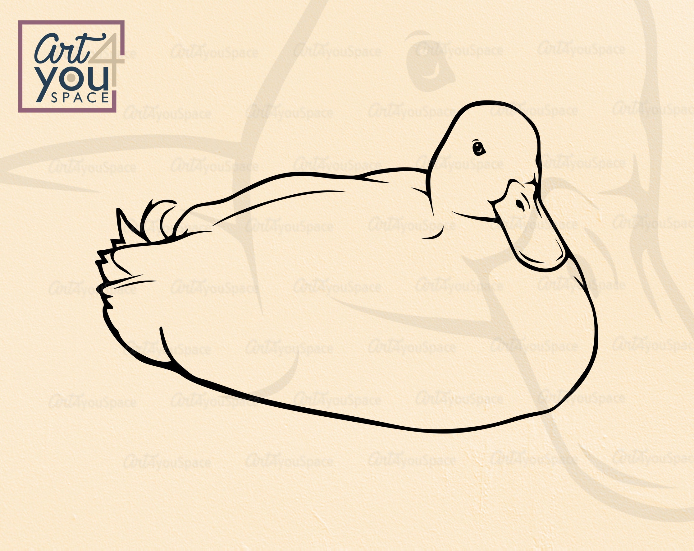 Duck Svg Files for Cricut Clipart Download Farm Life - Etsy