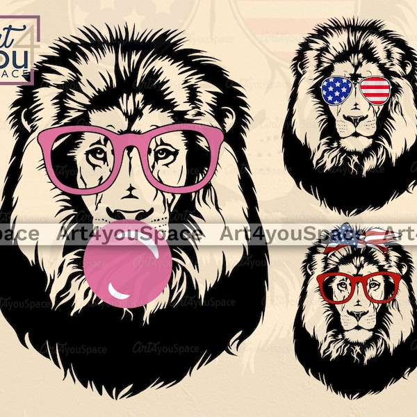 White Lion Head - Etsy