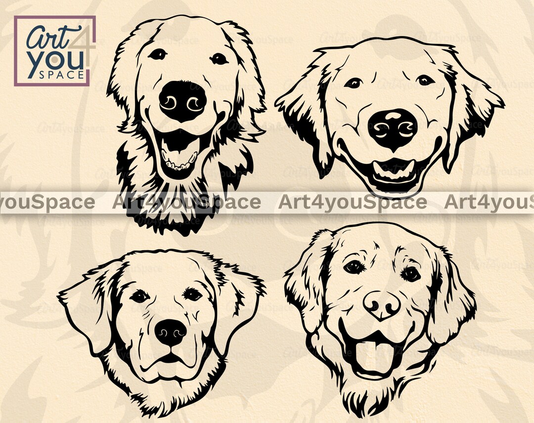 Golden Retriever SVG, Labrador Svg, Goldie, Lab, Download, Cute Dog ...
