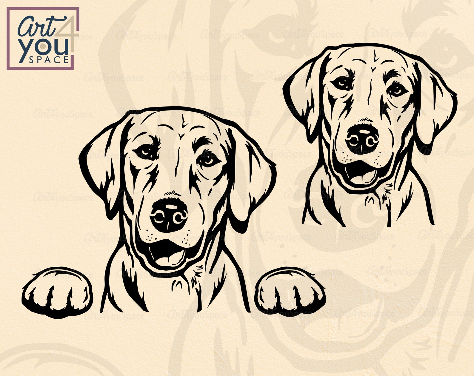 Labrador Retriever Svg Funny Lab Clipart Cricut Hunting Dog - Etsy