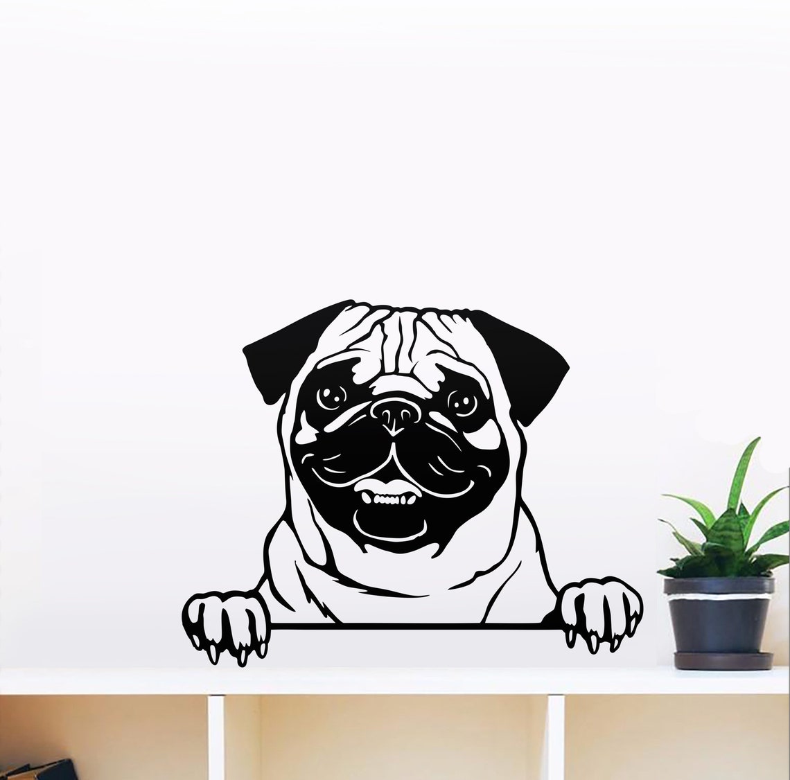 Pug SVG Pug With Bandana Glasses USA Svg Cricut Clipart | Etsy
